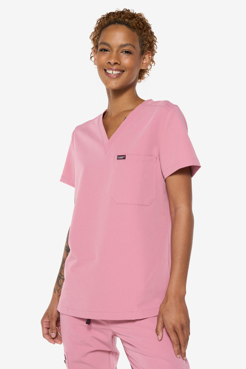 Dulce Scrub Top | Coffee Collection – CODE NXT Scrubs